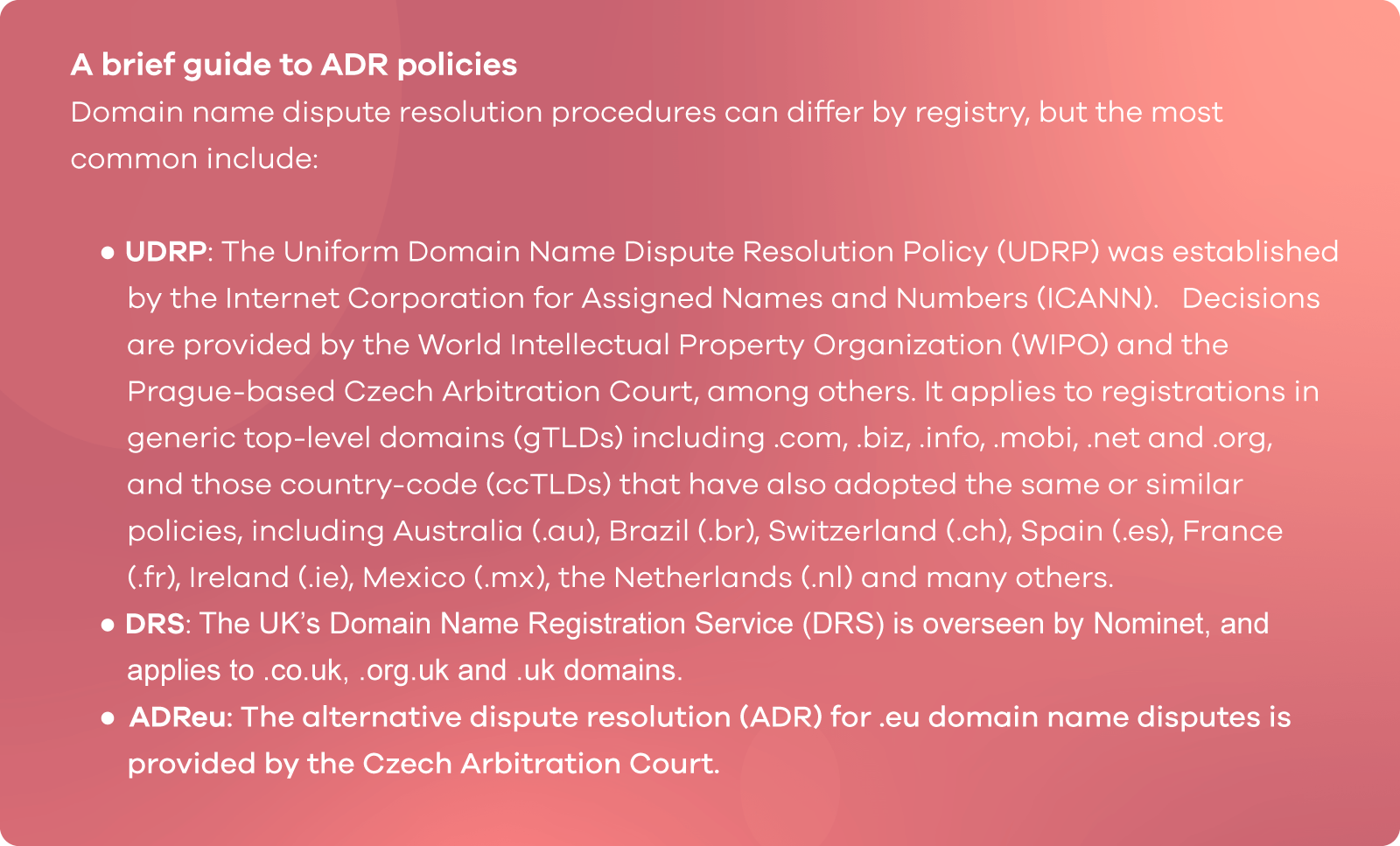 Ask The Experts: Domain Name Dispute Resolution - Com Laude